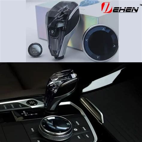 크리스탈 기어 시프트 노브 볼륨 버튼 3 피스 세트 Bmw G05 G01 F10 G02 G15 G30 G20 G22 G12