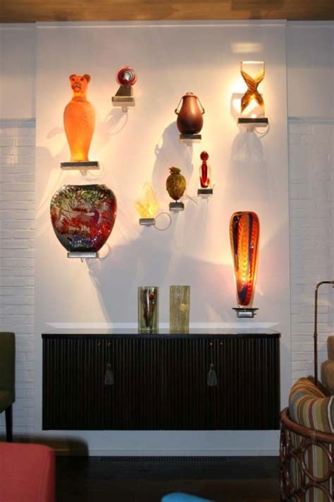 Стеклянные полки в интерьере Дом Мечты