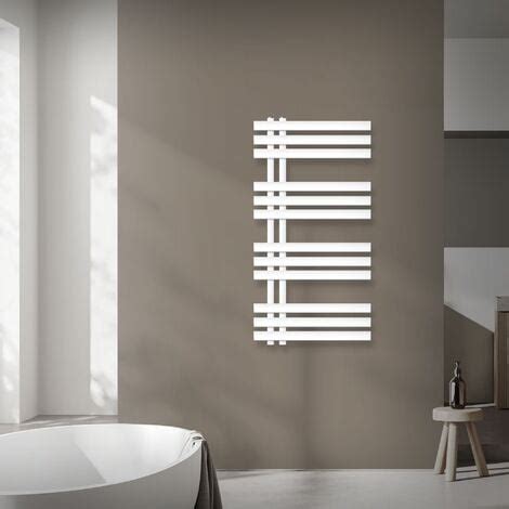 ECD Germany Radiador De Baño Iron EM Design x mm Blanco Moderno Secador De