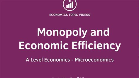 Monopoly And Economic Efficiency I A Level And Ib Economics Youtube