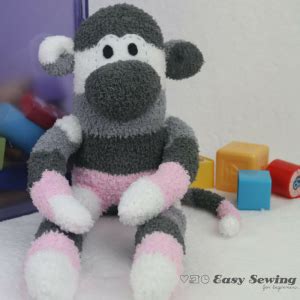How To Make A Sock Monkey With A Sock Monkey Pattern Pdf Easy Sewing For Beginners