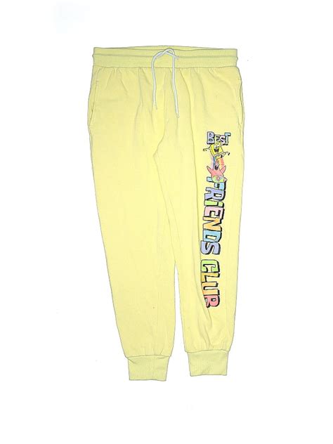 Spongebob Squarepants Yellow Sweatpants Size M Youth 24 Off Thredup