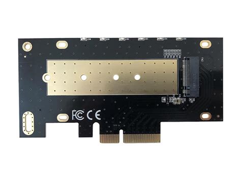 Micro Connectors M 2 NVMe 80mm SSD PCIe X4 Adapter With Covered Heat Sink Model PCIE M20803HS