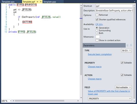 C Inotifypropertychanged Resharper Template