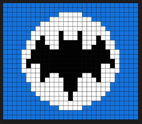 Bat Signal Perler Bead Patterns By Kyle McCoy Pixel Art Shop