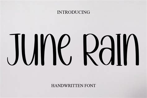 June Rain Font