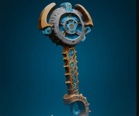 Artstation Steampunk Wrench Game Assets