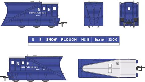 Bachmann 38 641z Pair Of 2 Ner Snowploughs 11 And 12 Lner Blue Railway Models Uk