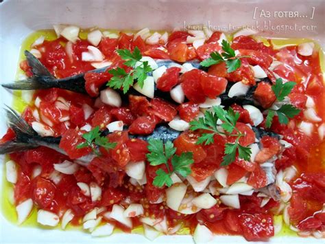 Скумрия с лук и домати Know How To Cook