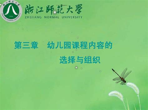 第三章 幼儿园课程内容的 选择与组织word文档在线阅读与下载无忧文档