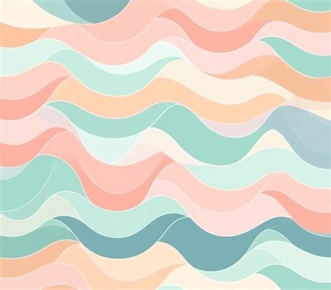 Premium Photo A Close Up Of A Colorful Wave Pattern With A Sky Background Generative Ai