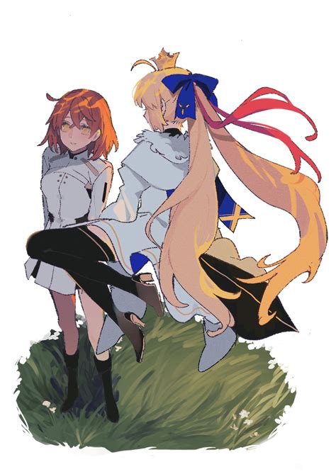 Artoria Pendragon Fujimaru Ritsuka Artoria Caster Fujimaru Ritsuka