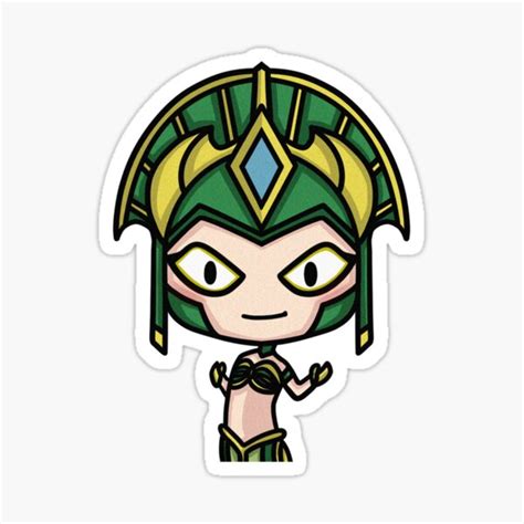 Mini Chibi Cassiopeia Sticker By Okeesu Redbubble