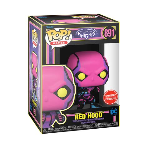 Pop Red Hood Black Light