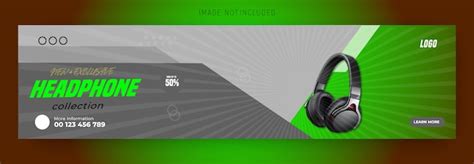 Premium Vector Headphone Brand Product Linkedin Banner And Promotion