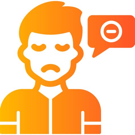 Negative Thinking Generic Flat Gradient Icon Negative Thinking Generic Flat Gradient Icon