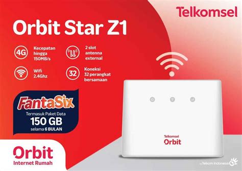 Jual Telkomsel Modem Orbit Z1 Modem Wifi 4g Hi Speed With Antenna Di