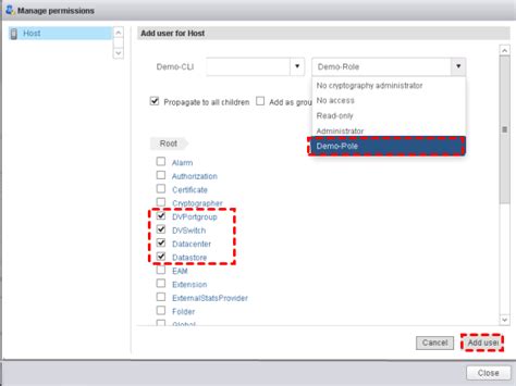 How To Create User And Role With Vsphere Web Client