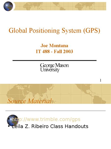Lecture Gps Pdf Global Positioning System Navigation