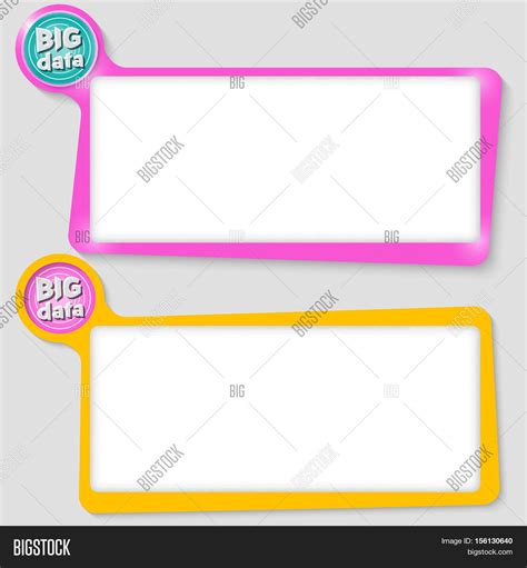 Set Two Text Boxes Vector Photo Free Trial Bigstock