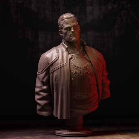 Commanding Presence The Punisher Bust Figureout 3d