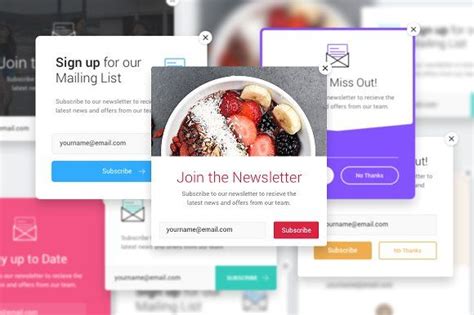 8 Email List Popup Templates Templates Pop Up Website Inspiration