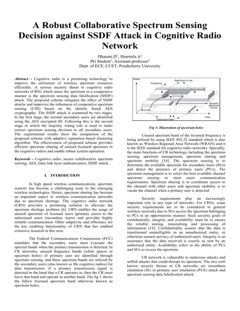 a robust collaborative spectrum sensing decision against ssdf