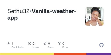 Github Sethu32vanilla Weather App