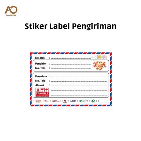 Jual Stiker Label Alamat Pengiriman Shopee Indonesia