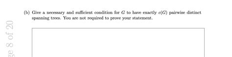 Solved Question Marks Let G Be A Connected Graph Chegg