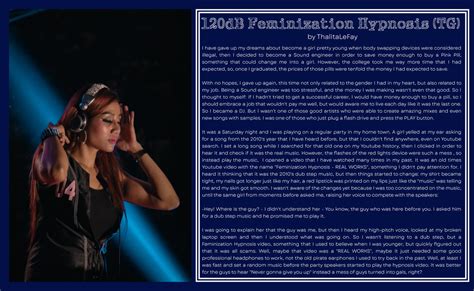 120 Db Feminization Hypnosis Tg Caption By Thalitalefay On Deviantart
