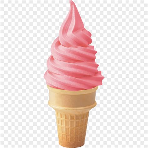 Hd Strawberry Ice Cream Cone Png Citypng