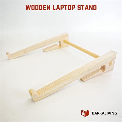 Jual Stand Laptop Kayu Penyangga Holder Dudukan Laptop Kayu Tablet Holder Shopee Indonesia