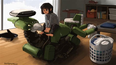 Household Helper Robot By Ricebirdmon On Deviantart