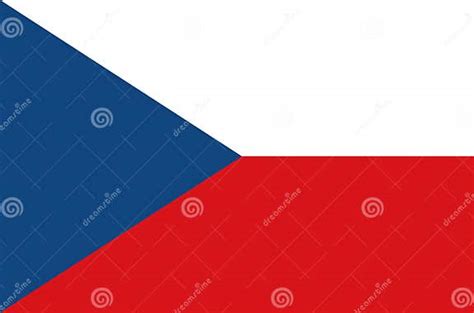 La Bandera Nacional De La República Checa Bandera Oficial De Los