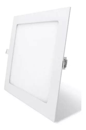 Lampara Panel Led 6w Empotrar Cuadrado Luz Fria Multivoltaje MercadoLibre