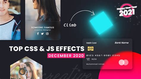 Top CSS Javascript Animation Hover Effects December YouTube