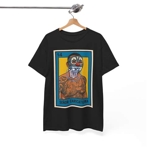 Dodgers Banda Senor Caricatura Loteria Card Tee Shirt Unisex Heavy