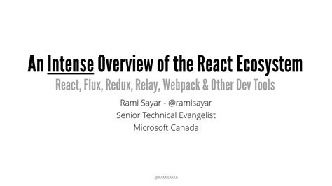 PDF An Intense Overview Of The React Ecosystem DOKUMEN TIPS
