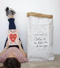 BOLSA CONTENEDORA DE PAPEL NEC niños en casa