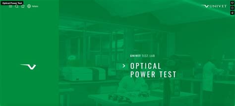 Univet Optical Technologies On Linkedin Optical Power Test Univet