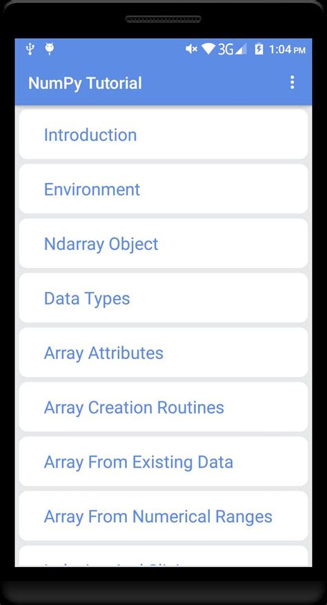 numpy tutorial apk for android download
