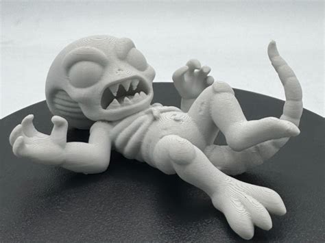 Cute Chibi Xenomorph Alien Monster Injured By Wisphollowmakerworld