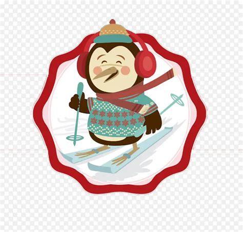 卡通滑雪企鹅矢量素材PNG图片素材下载 图片编号8583739 PNG素材网
