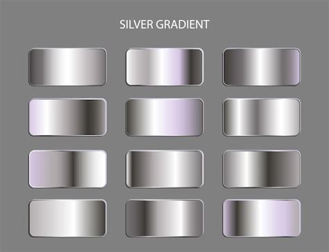 Premium Vector Rose Gold Metallic Color Gradient Set Collection Design Element