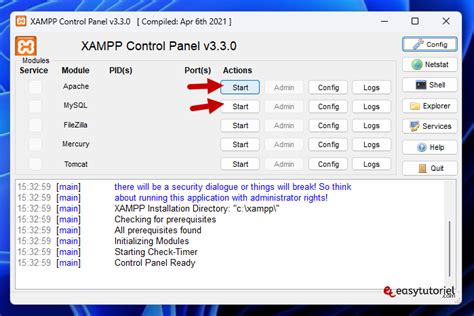 Comment Créer Un Serveur Local Php And Mysql Avec Xampp Easytutoriel