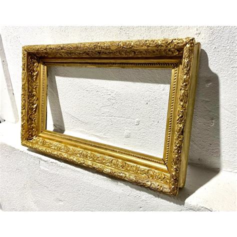Antique Carved Gilt Deep Frame Horizontal Or Vertical 1800s Chairish