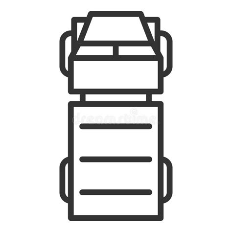 Military Cargo Vehicle Top View Truck Stock Vector Illustration Of