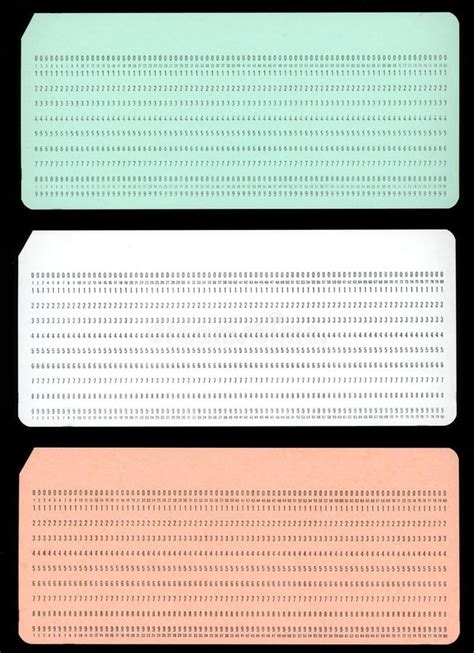 Vintage Punched Card Stock Image Image Of Print White