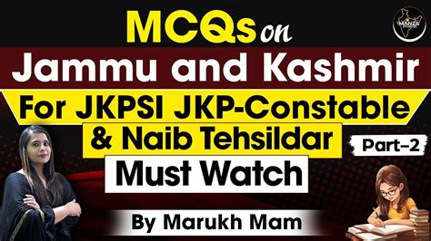 Mcqs On Jammu And Kashmir For Jkssb Exams Jkssb Mcqs Jkssbexams Jkpsi